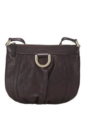 Gucci Guccissima D-ring Abbey Messenger - Brown
