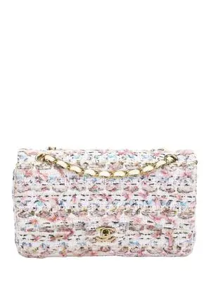 Chanel Tweed Double Flap Bag - Multi