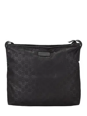 Gucci Gg Nylon Messenger - Black