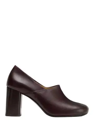 LEMAIRE 80mm Anatomic Block-heel Pumps - Brown
