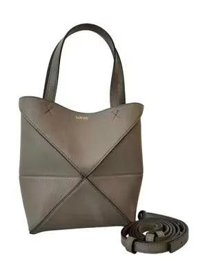 Loewe Mini Puzzle Fold Cross Body Bag - Neutrals