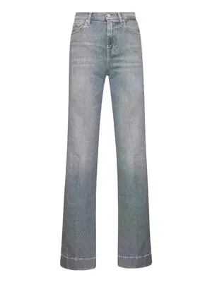 7 For All Mankind Cotton Jeans - Grey