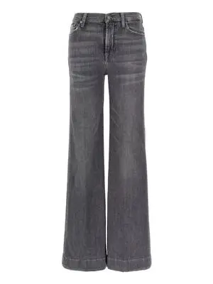 7 For All Mankind Dojo Wide-leg Jeans - Grey