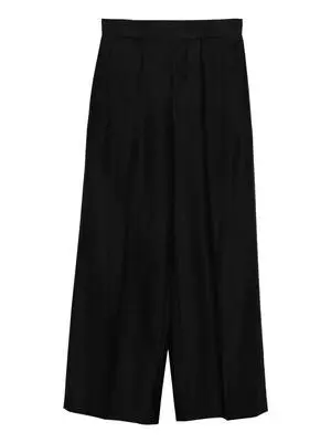 Alberta Ferretti Pleat-detail Trousers - Black