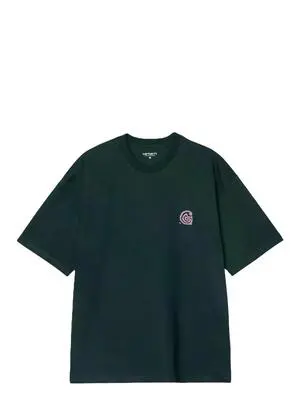 Carhartt Work In Progress Helix Swirl-logo T-shirt - Green