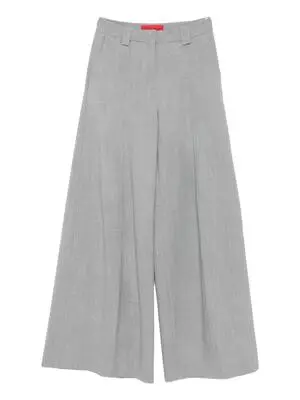 THELATEST Pleated Wide Leg Trousers - Grey