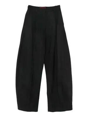 THELATEST Pleated Wide Leg Trousers - Grey
