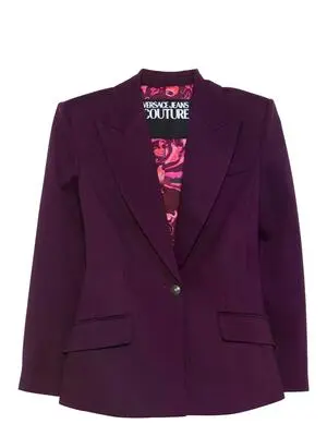 Versace Single-button Notched-lapel Blazer - Purple