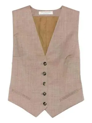 Philosophy Di Lorenzo Serafini Button-fastening Waistcoat - Brown