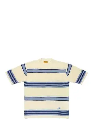 HUMAN MADE Striped Crewneck Knit T-shirt - Blue