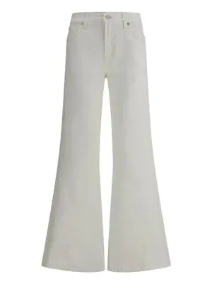 7 For All Mankind Spencer Flare Leg Jeans - White