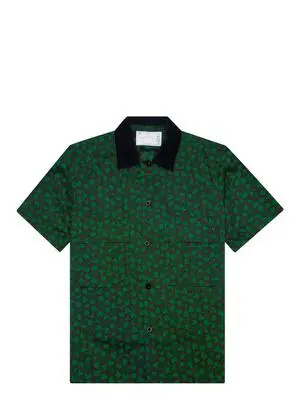 Sacai Leaf-print Shirt - Brown