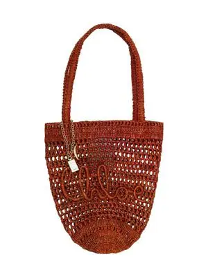 Chloé Crochet-detail Tote Bag - Brown