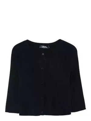 Max Mara Ribbed Buttoned Cardigan - Blue