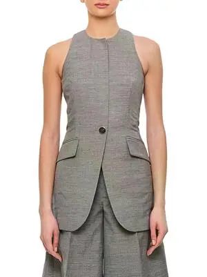 DURAZZI MILANO Halter-neck Waistcoat - Grey