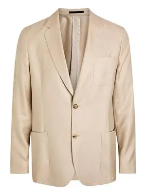 Paul Smith Wool And Silk-blend Blazer - Beige