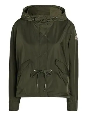 Moncler Noizay Hooded Shell Parka Jacket - Olive
