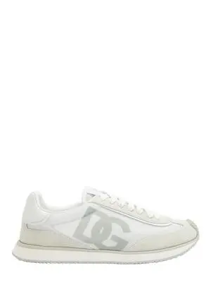 Dolce & Gabbana Panelled Mesh Runner Sneakers - White