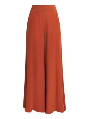 Palmer//harding Crepe Wide-leg Trousers - Red