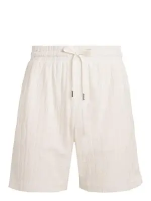 Frescobol Carioca Augusto Jacquard Terry Shorts - Ivory
