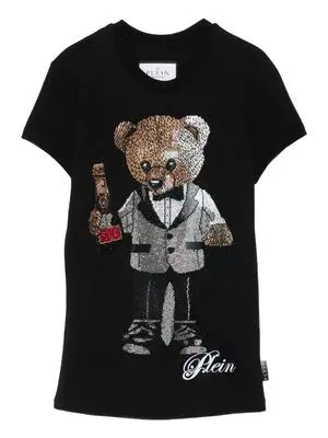 Philipp Plein Bear-motif T-shirt - Black
