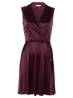 Patrizia Pepe V-neck Mini Dress - Red