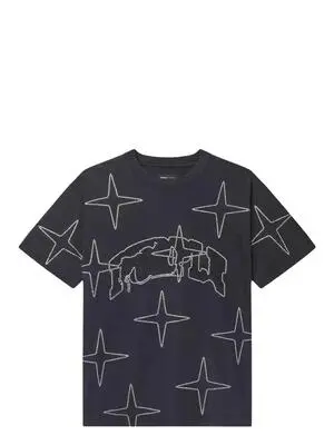 PURPLE BRAND Crystal Star T-shirt - Black