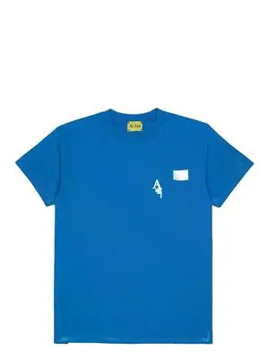 AL AIN Graphic-print Cotton T-shirt - Blue