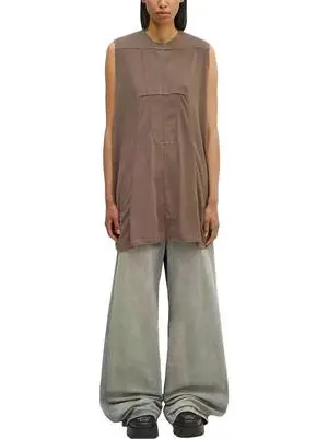 Rick Owens Panelled Sleeveless Top - Brown