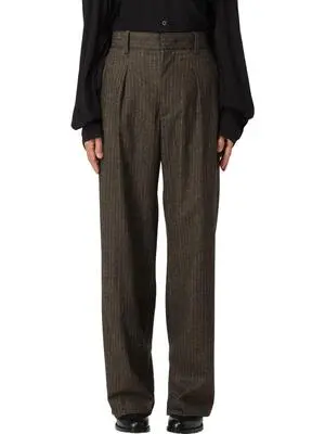 Isabel Marant Striped Wide-leg Pants - Brown