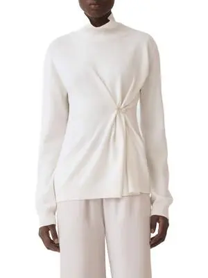 Fabiana Filippi Knot-detailed Sweater - Natural
