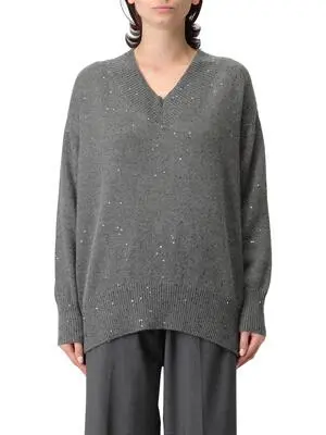 Brunello Cucinelli V-neck Sweater - Grey
