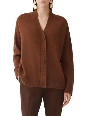Fabiana Filippi Cardigan - Mahogany