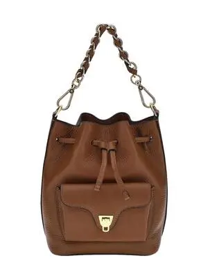 COCCINELLE Mini Bucket Bag Brown