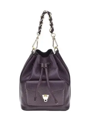 COCCINELLE Mini Bucket Bag Plum