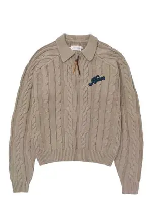 HONOR THE GIFT Cable-knit Quarter-zip Sweater - Neutrals