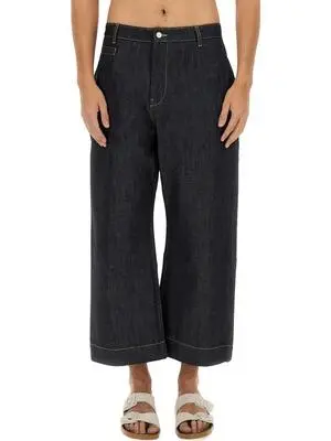 Studio Nicholson Pantalone In Denim - Blue