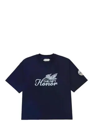 HONOR THE GIFT Embroidery T-shirt - Blue
