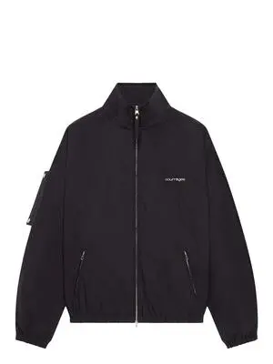 COURREGES Embroidered Bomber Jacket - Black