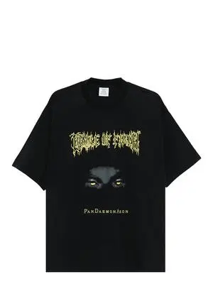 Vetements Graphic Oversized T-shirt - Black