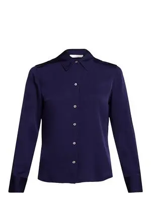 Vince Classic Slim-Fit Shirt Blue