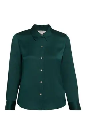 Vince Classic Slim-Fit Shirt Juniper