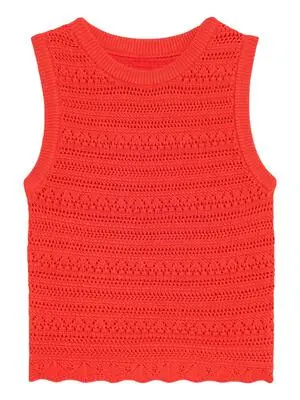 PQ Crochet Sleeveless Top - Passion