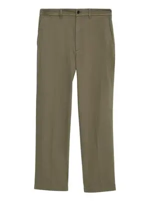 Dunhill Cotton Twill Straight-fit Chino Pants - Khaki