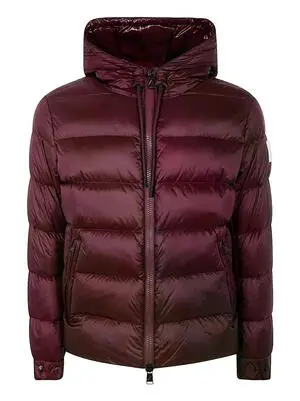AFTER/LABEL Quilted Hooded Jacket - Red