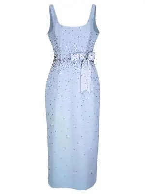 Carolina Herrera Crystal-embellished Midi Dress - Blue