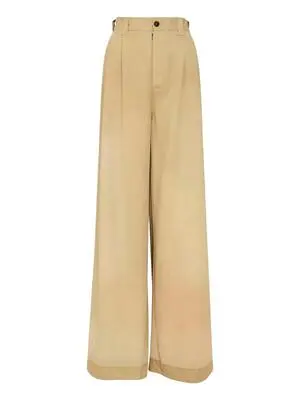 MAISON MARGIELA Wide-leg Tailored Trousers - Neutrals