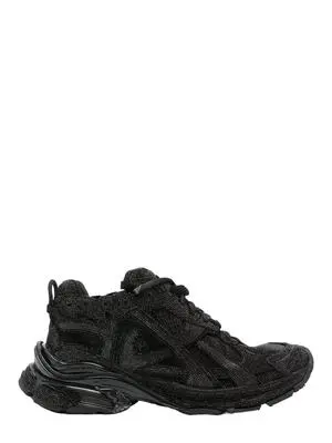Balenciaga Strass Runner Sneakers - Black
