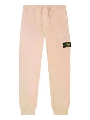 Stone Island Cotton Trousers With Patch Pocket - Pink