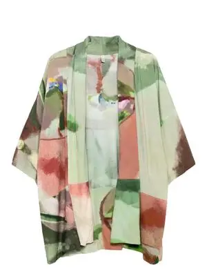 YAVI Graphic-print Jacket - Green